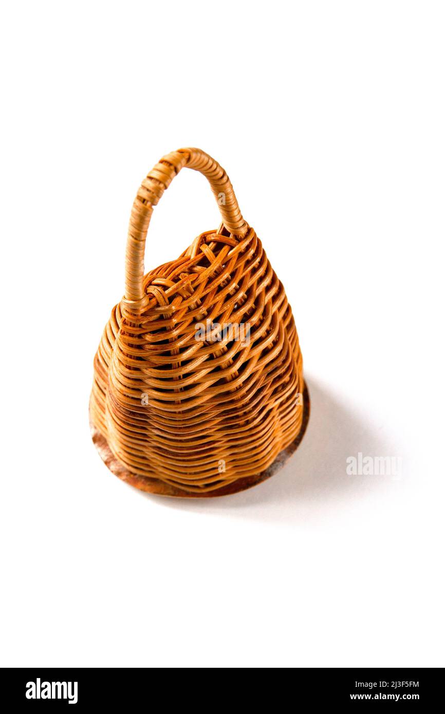 Traditional braided caxixi isolated on white background Stock Photo - Alamy