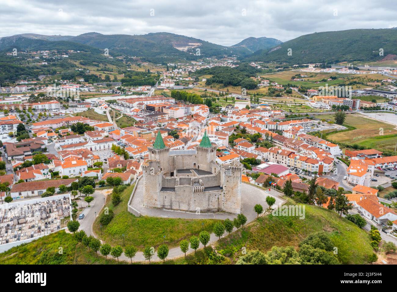 Castle at Porto de Mos town in Portugal Stock Photo - Alamy