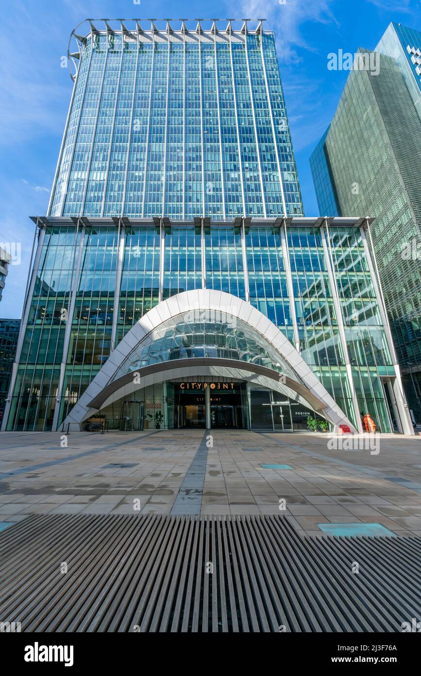 LONDON, UK - FEBRUARY 026, 2022: View of the CityPoint skyscraper ...