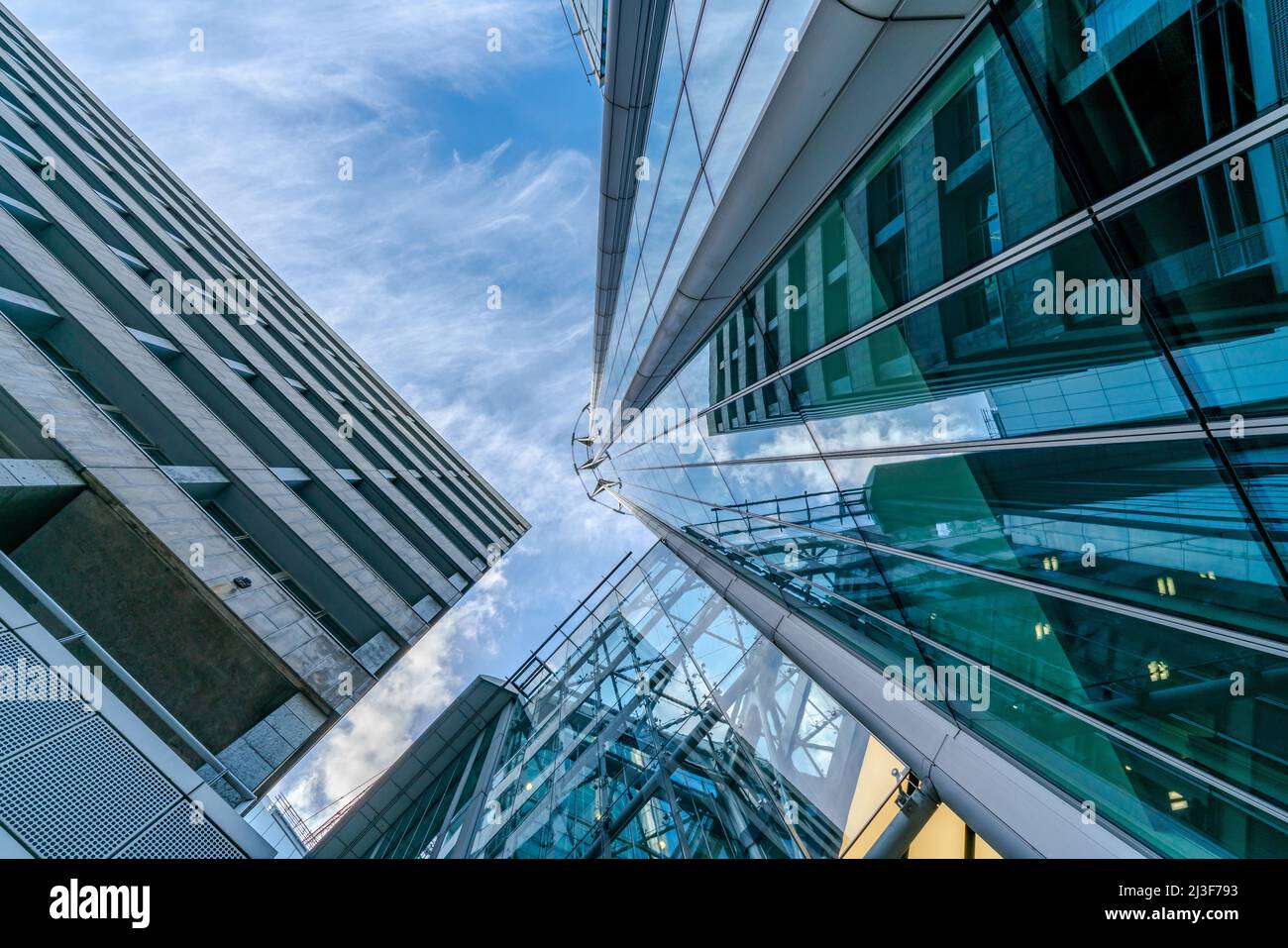 LONDON, UK - FEBRUARY 026, 2022: Upward view of CityPoint skyscraper ...
