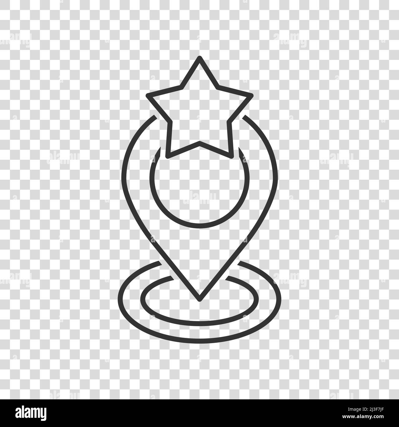 Map pin icon in flat style. gps navigation vector illustration on white ...