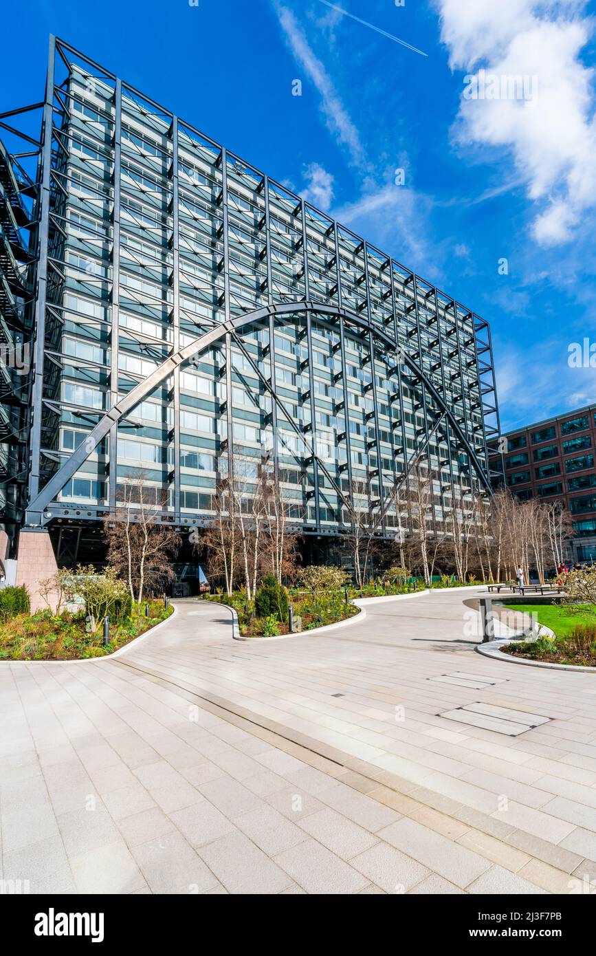 LONDON, UK - FEBRUARY 026, 2022: Broadgate Exchange Square Stock Photo ...
