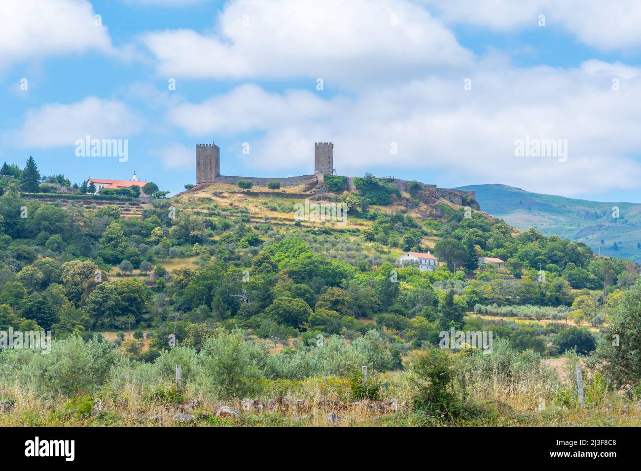 Old castle in Linhares, Portugal Stock Photo - Alamy