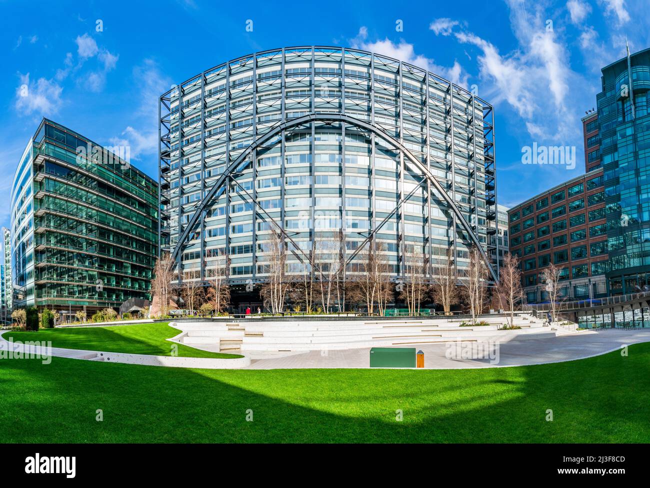 LONDON, UK - FEBRUARY 026, 2022: Broadgate Exchange Square Stock Photo ...