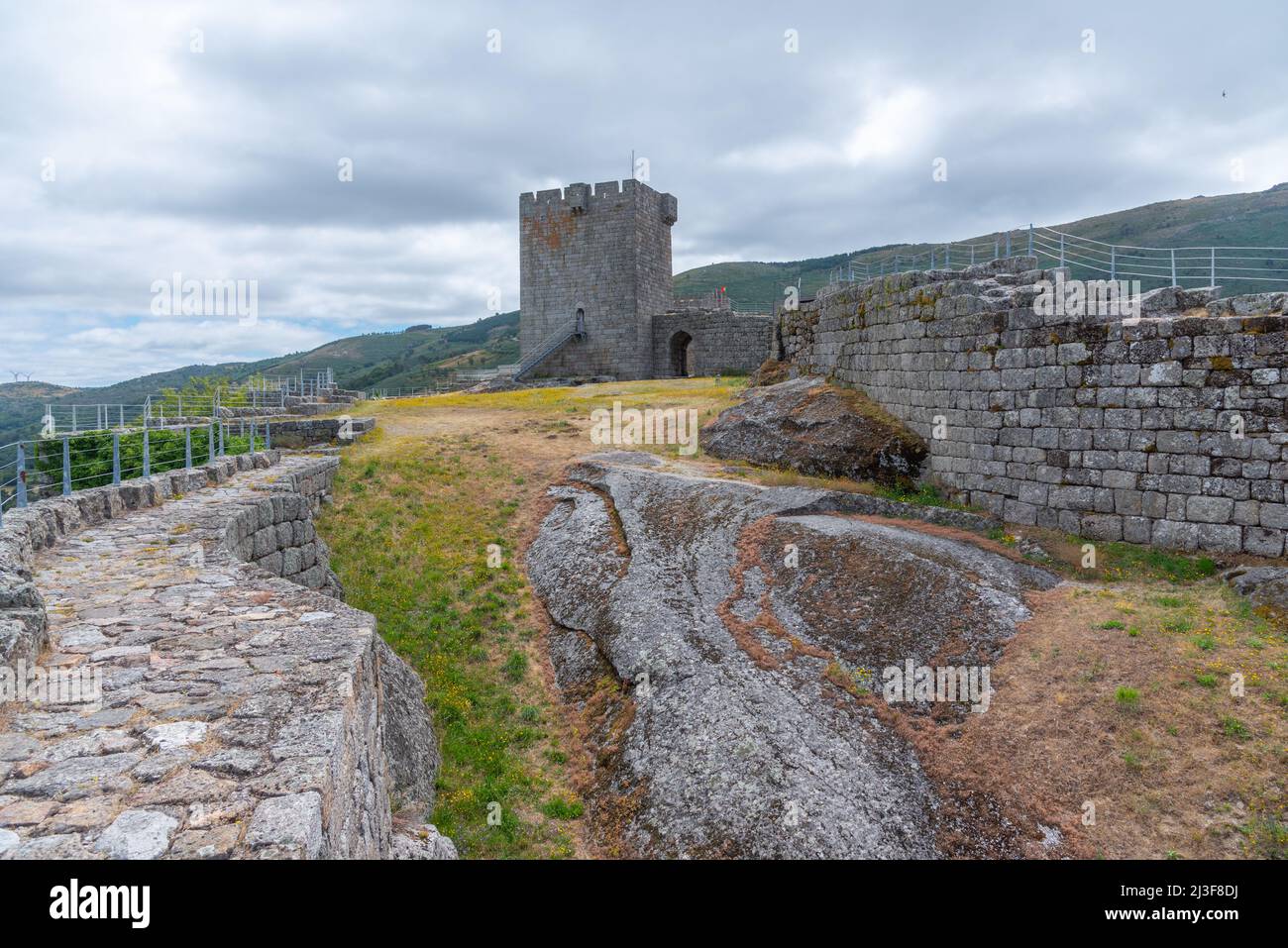 Old castle in Linhares, Portugal Stock Photo - Alamy