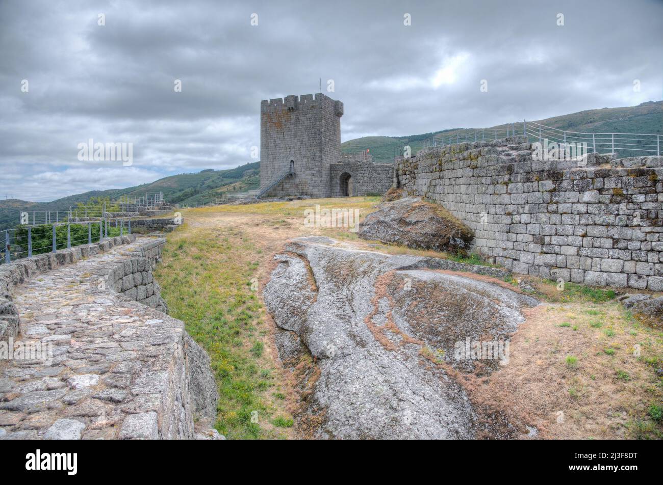 Old castle in Linhares, Portugal Stock Photo - Alamy