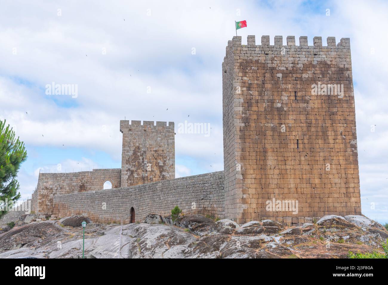 Old castle in Linhares, Portugal Stock Photo - Alamy