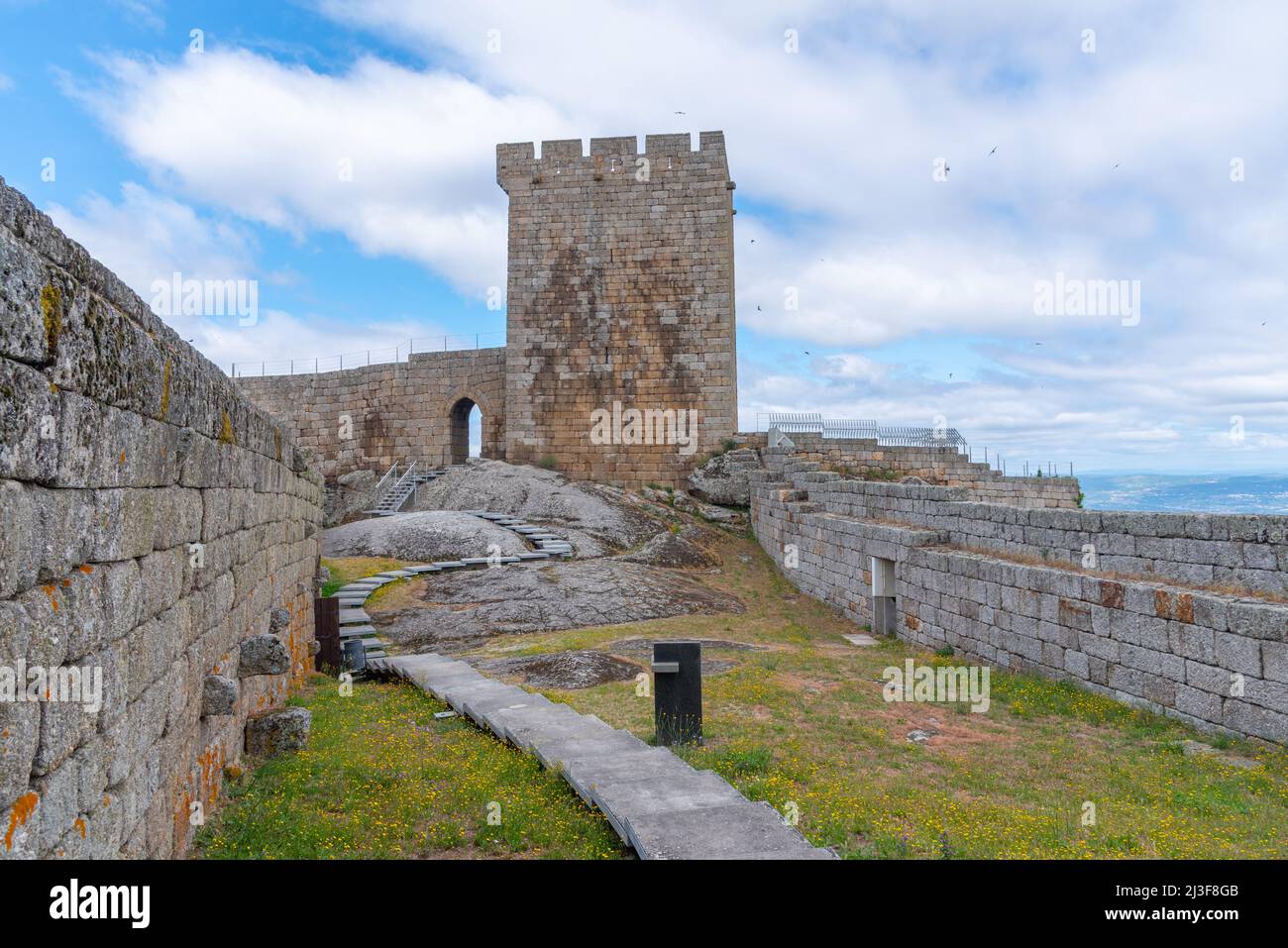 Old castle in Linhares, Portugal Stock Photo - Alamy