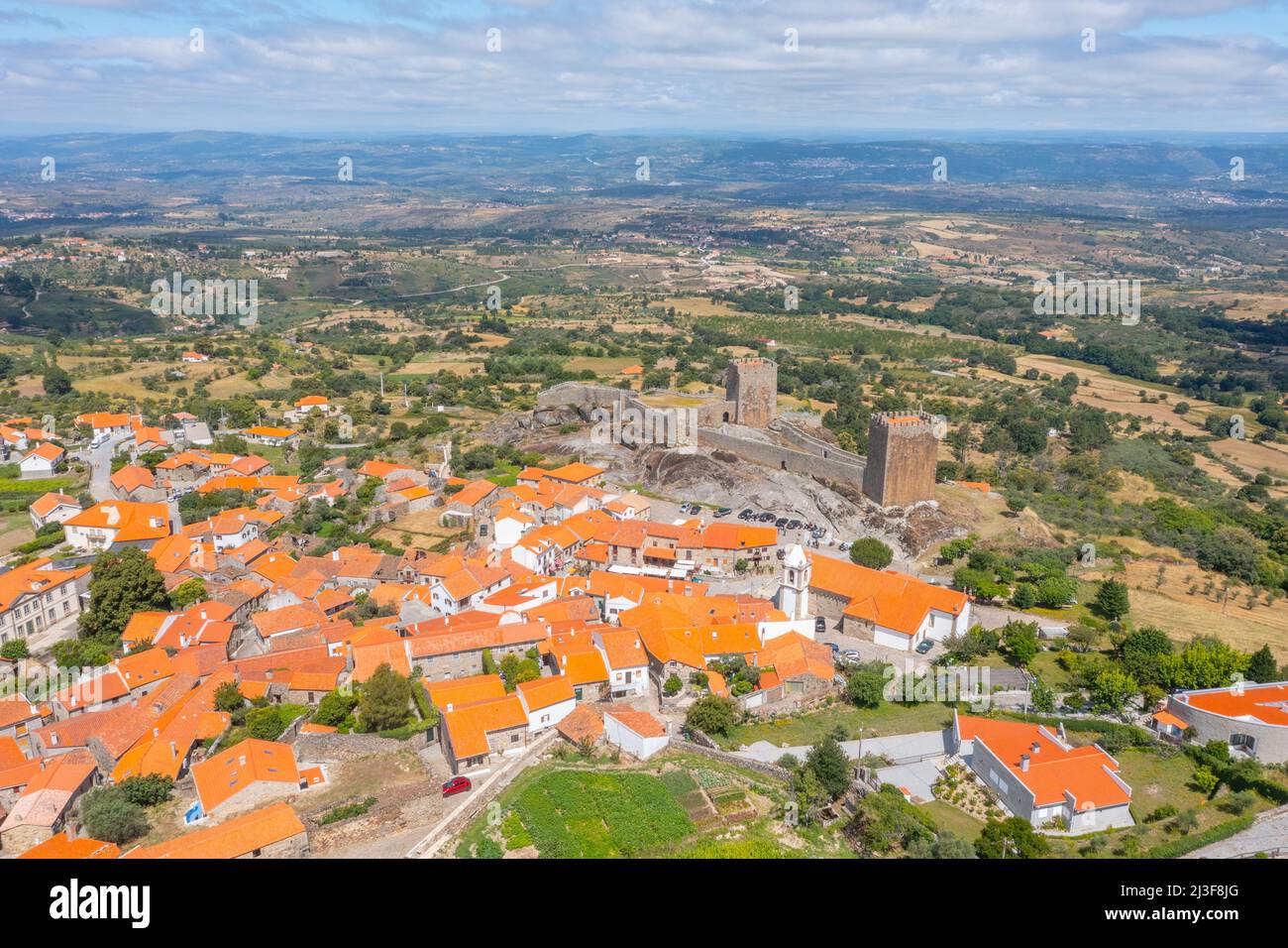 Old castle in Linhares, Portugal Stock Photo - Alamy