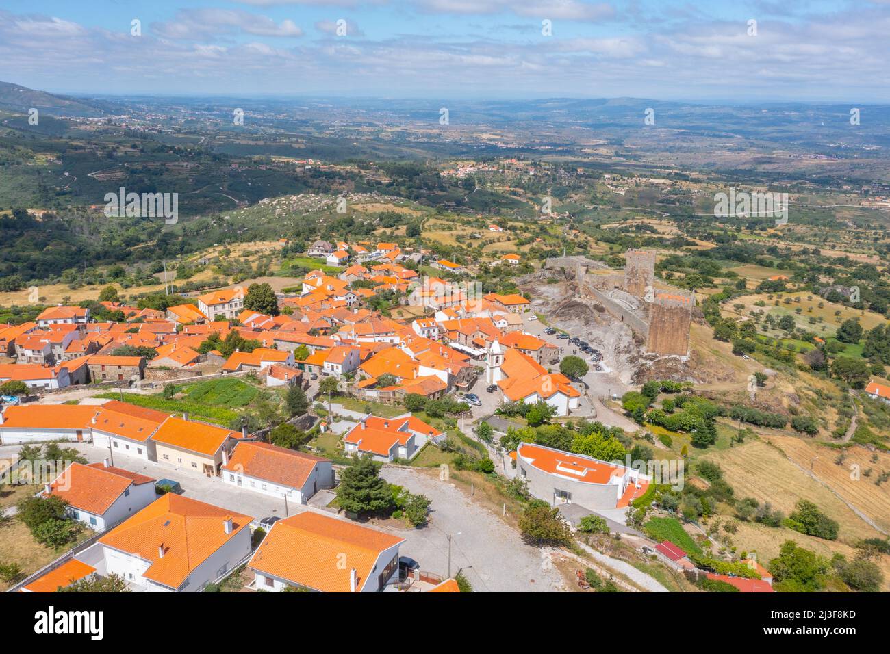 Old castle in Linhares, Portugal Stock Photo - Alamy