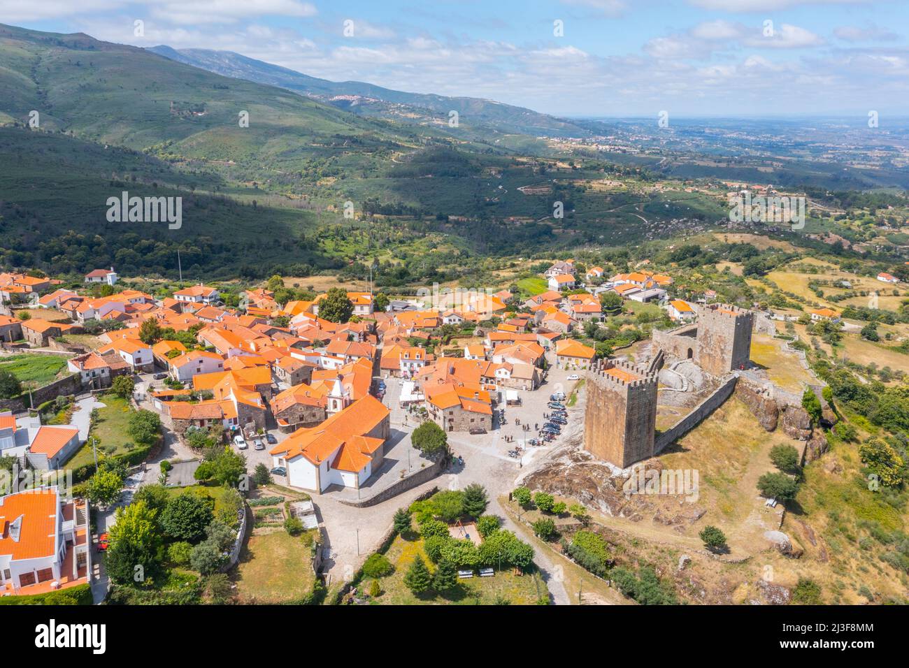 Old castle in Linhares, Portugal Stock Photo - Alamy