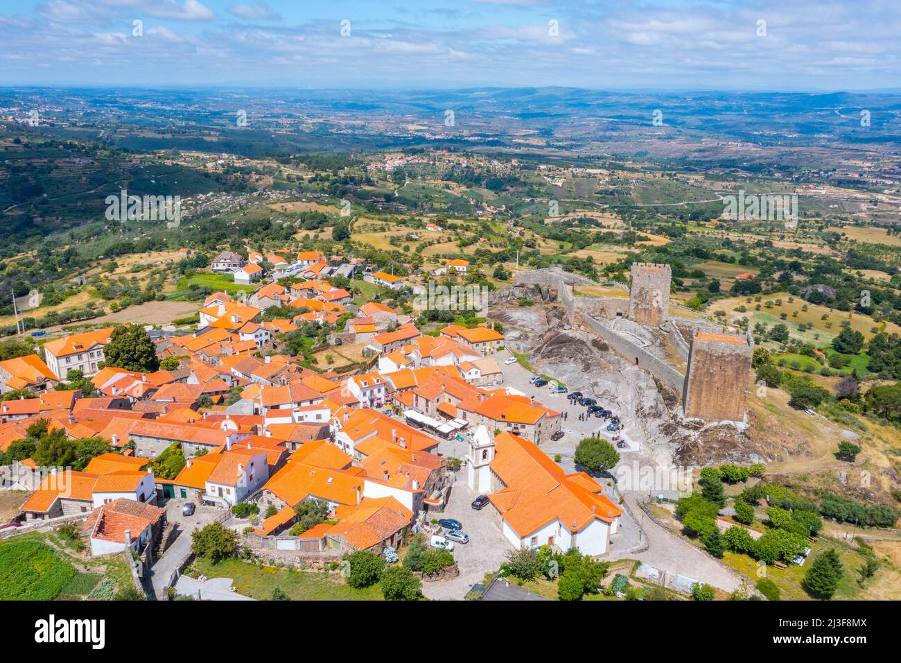 Old castle in Linhares, Portugal Stock Photo - Alamy