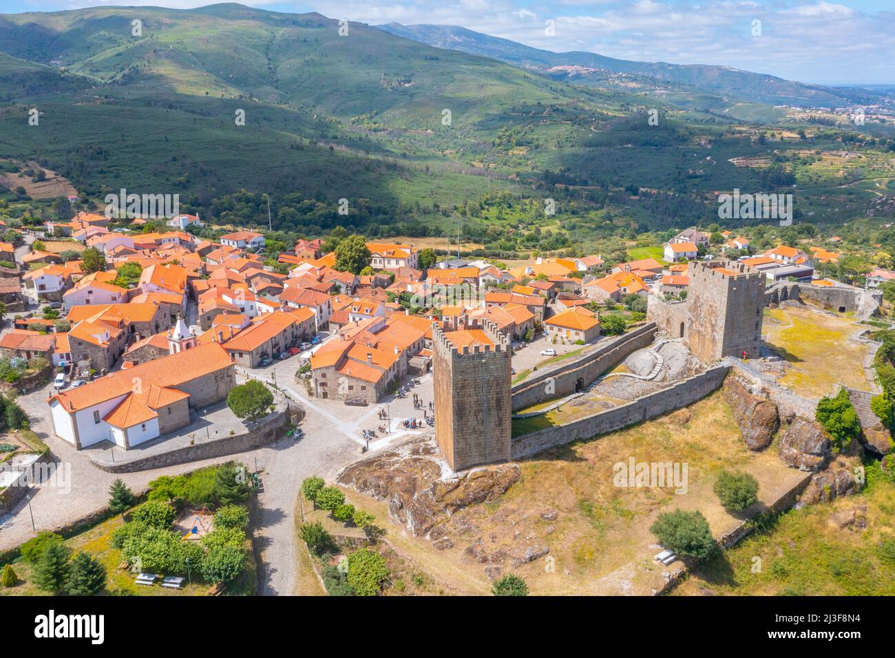 Old castle in Linhares, Portugal Stock Photo - Alamy