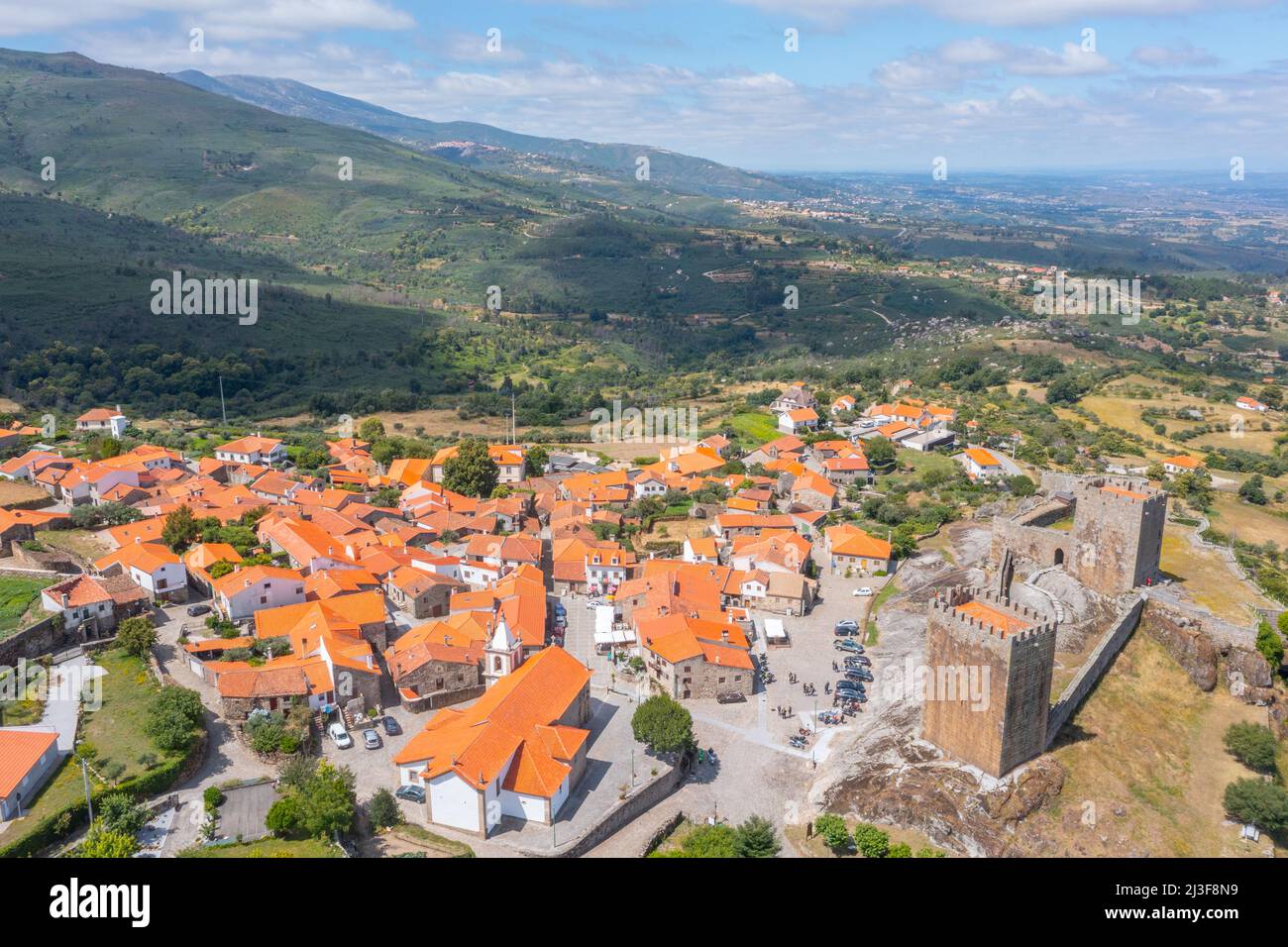 Old castle in Linhares, Portugal Stock Photo - Alamy