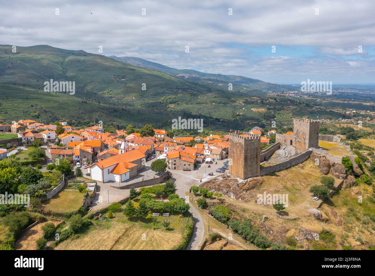 Old castle in Linhares, Portugal Stock Photo - Alamy
