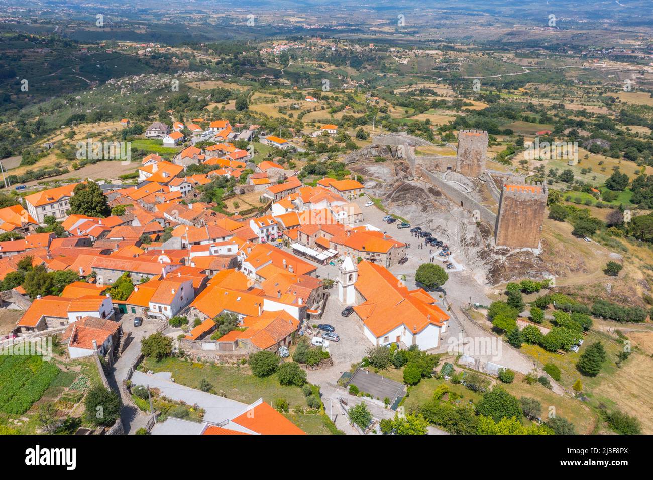 Old castle in Linhares, Portugal Stock Photo - Alamy