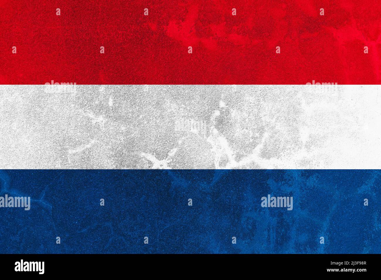 Flag of netherlands painted on a concrete wall surface Stock Photo - Alamy