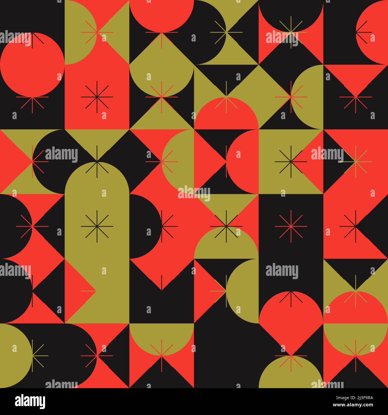 Abstract pattern graphics design inspired by modernism aesthetics arts ...