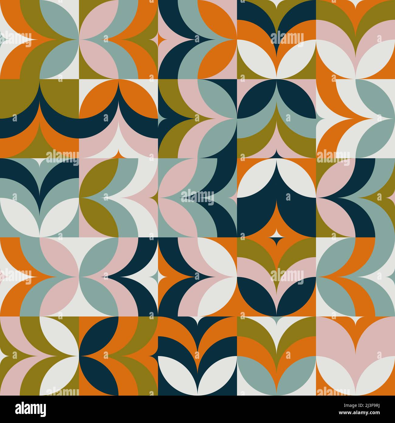Seamless abstract vector pattern artwork made with repetitive geometry ...