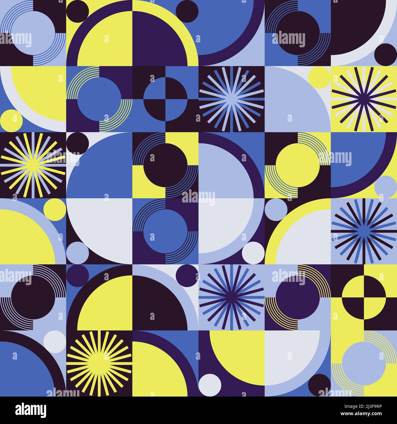 Scandi Art collage graphics pattern made with vector abstract forms and ...
