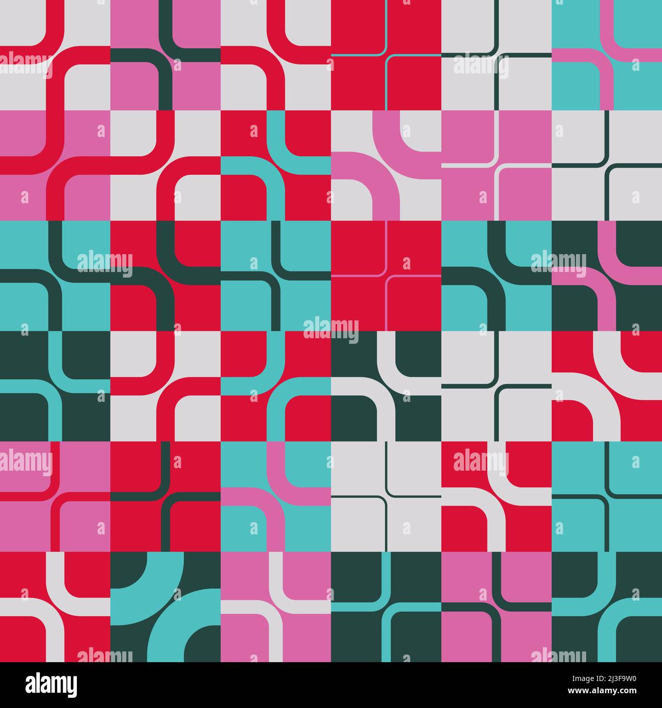 Line Art abstract vector pattern artwork made with various geometric ...