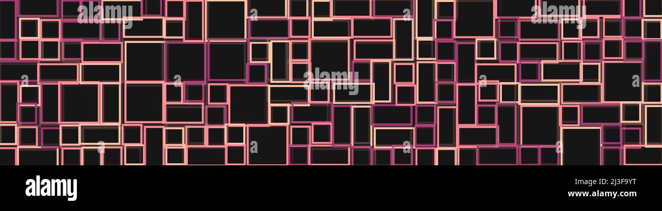 Abstract Offset Quads generative art background art illustration Stock ...