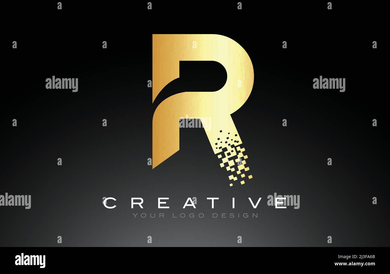 Pixelated r Stock Vector Images - Alamy