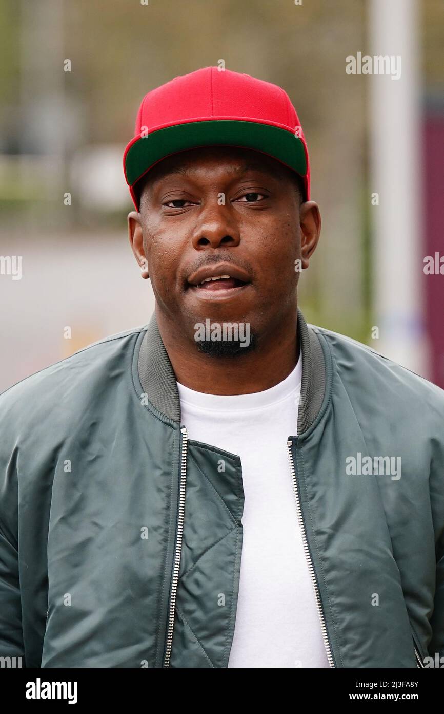 Grime artist Dizzee Rascal, real name Dylan Kwabena Mills, arrives at ...