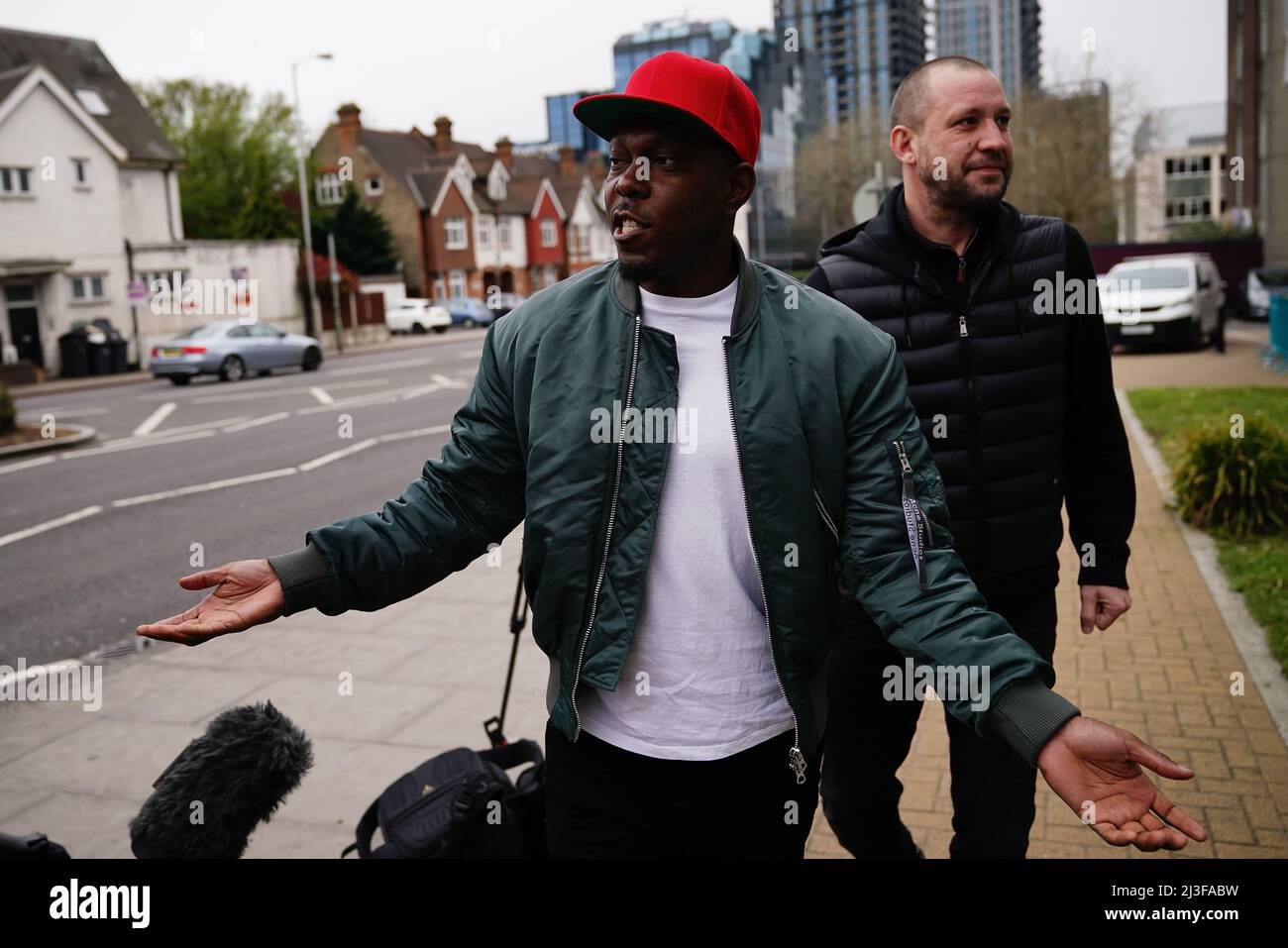Grime artist Dizzee Rascal, real name Dylan Kwabena Mills, arrives at ...