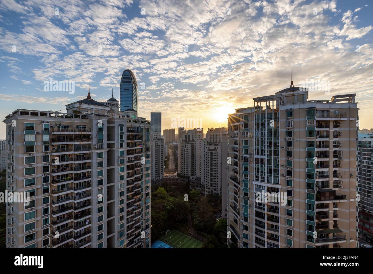 Morning Cloud and Sun Stock Photo - Alamy