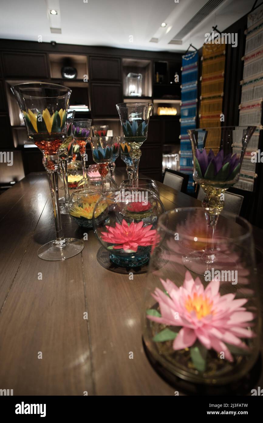 Songkran Decorations JW Marriott Lobby Bangkok Thailand April 2022 ...