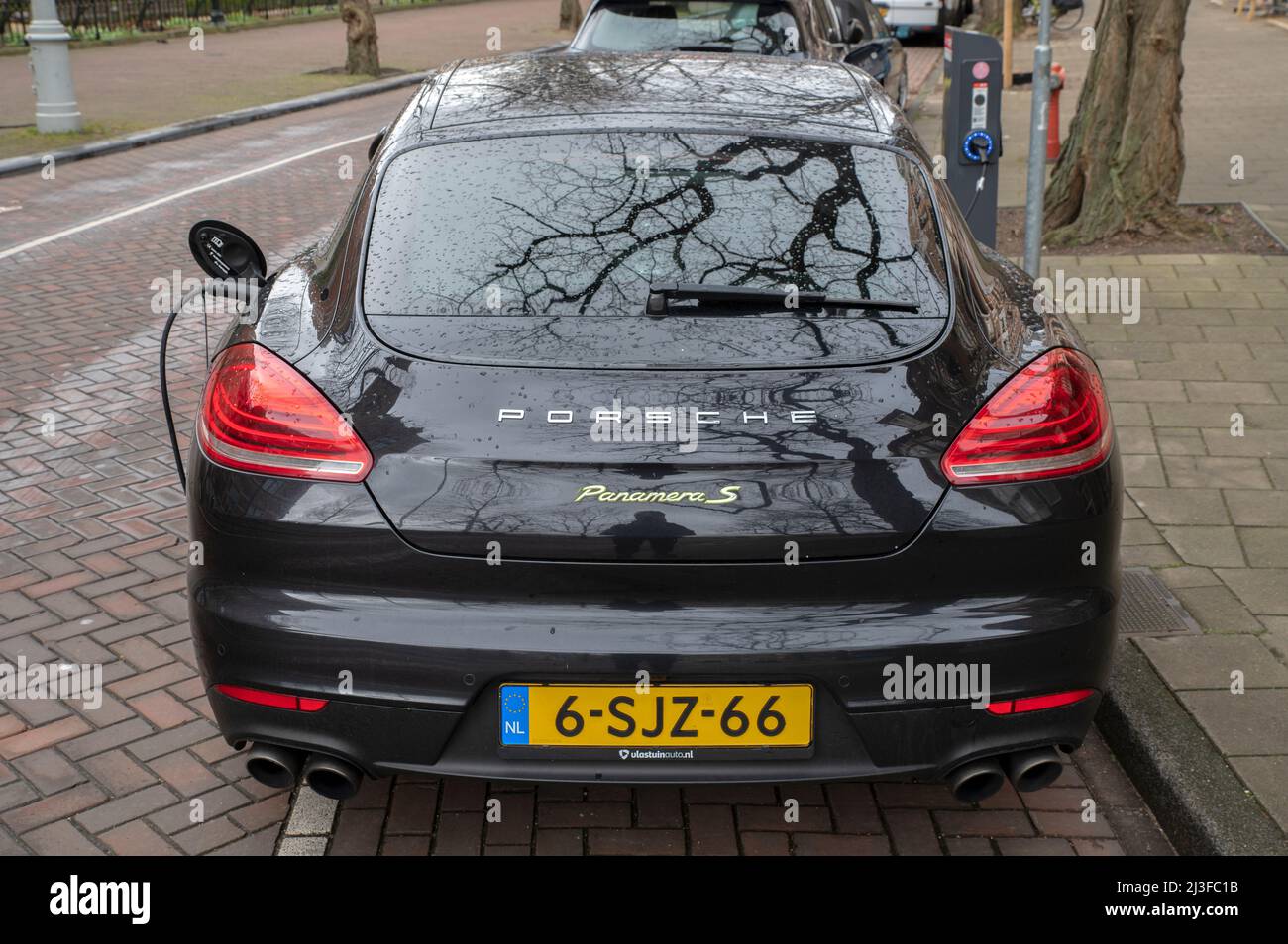 Backside Side Porsche Panamera At Amsterdam The Netherlands 6-4-2022 ...