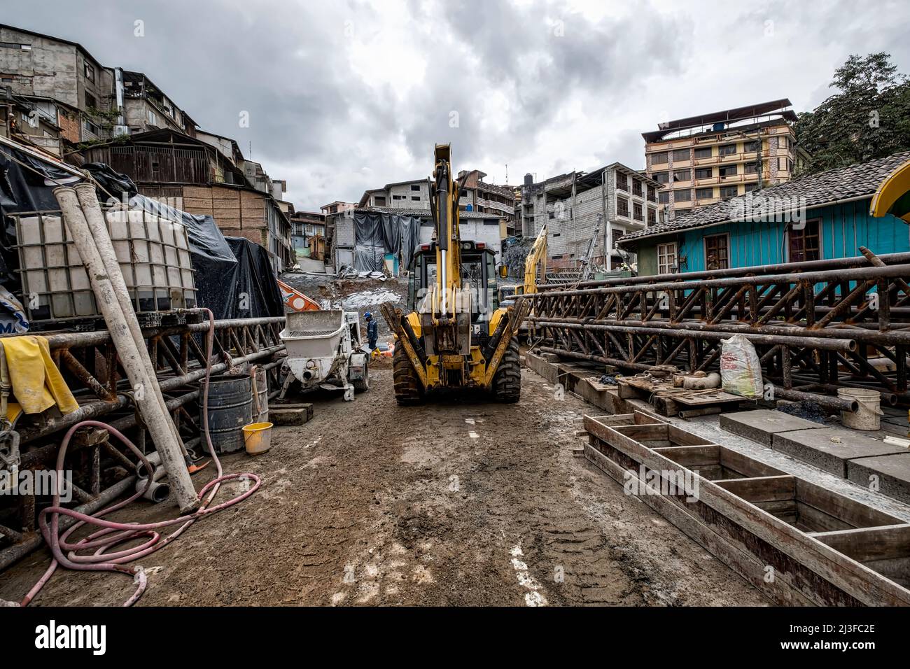 Zaruma, city destroyed by illegal mining, Ecuador Stock Photo - Alamy
