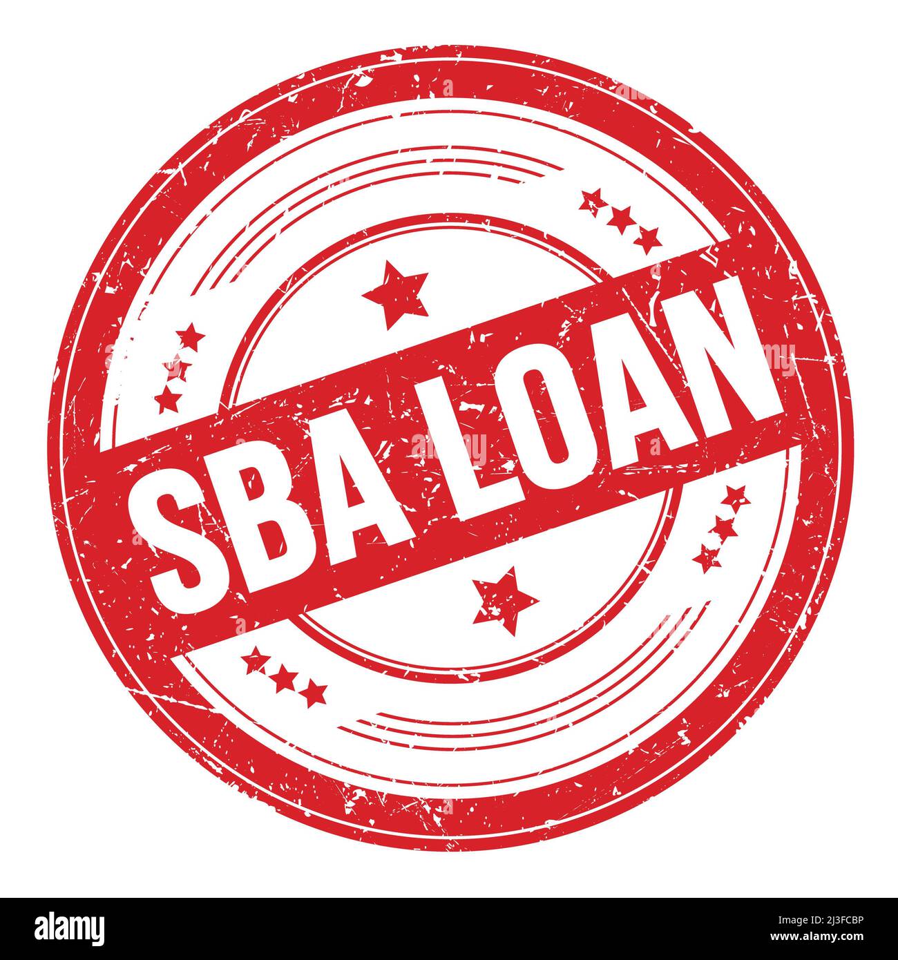 SBA LOAN text on red round grungy texture stamp Stock Photo - Alamy