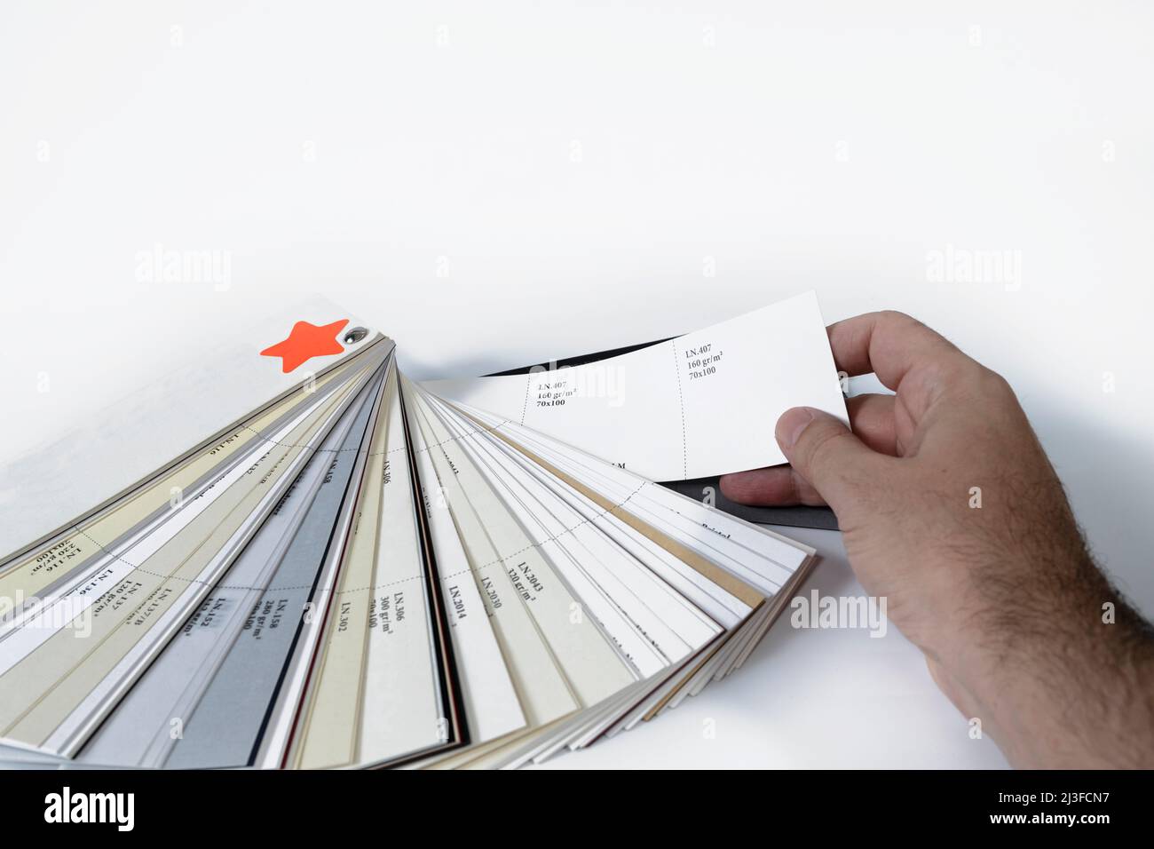 Paper swatch , paper samples colorful Stock Photo - Alamy