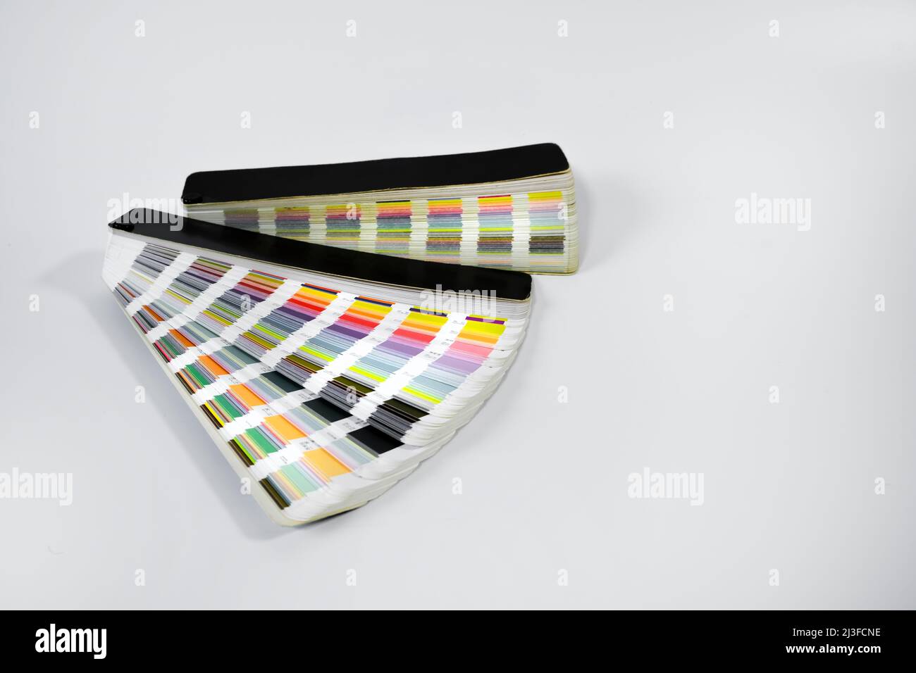 Color palette guide on white background. Close-Up Of Color Sample ...