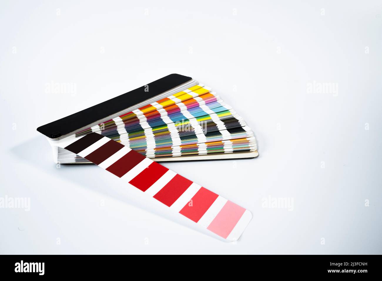 Color palette guide on white background. Close-Up Of Color Sample ...