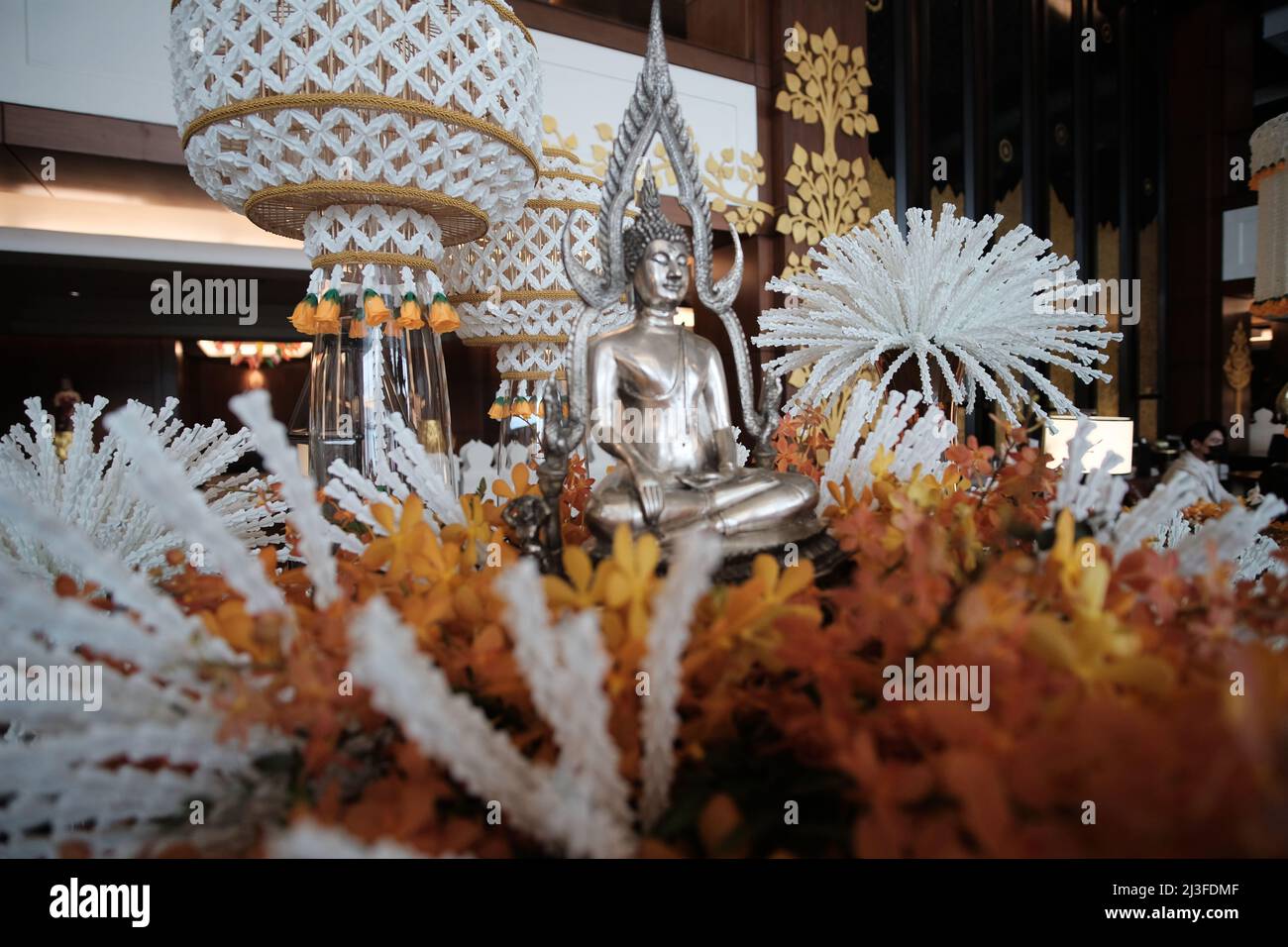 Songkran Decorations JW Marriott Lobby Bangkok Thailand April 2022 ...