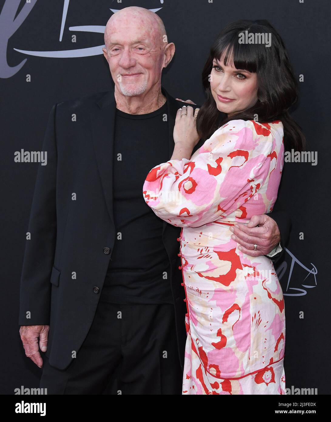(L-R) Jonathan Banks and Julie Ann Emery at the Premiere of AMC's ...