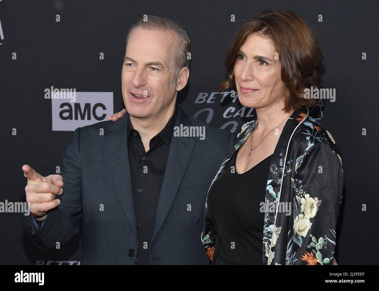 (L-R) Ben Odenkirk and Naomi Odenkirk at the Premiere of AMC's BETTER CALL SAUL Sixth and Final ...