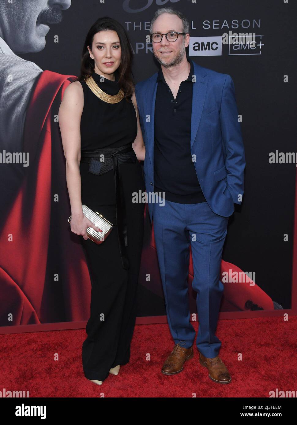 (L-R) Addie Hall and Kevin Sussman at the Premiere of AMC's BETTER CALL ...