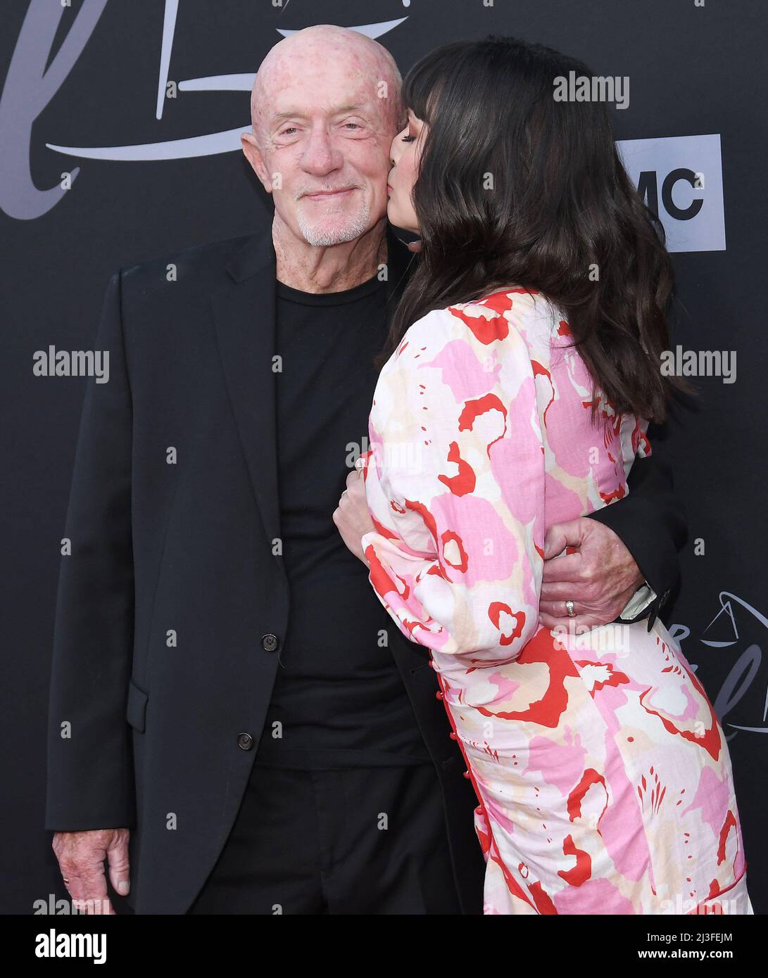 (L-R) Jonathan Banks and Julie Ann Emery at the Premiere of AMC's ...