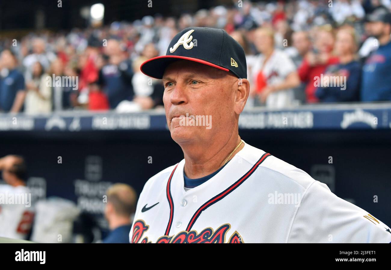Atlanta, GA, USA. 07th Apr, 2022. Atlanta Braves manager Brian Snitker ...