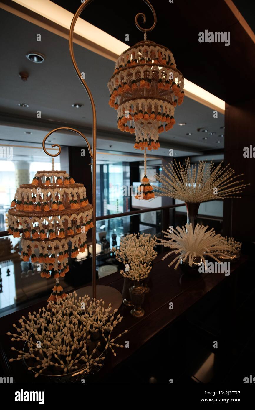 Songkran Decorations JW Marriott Lobby Bangkok Thailand April 2022 ...