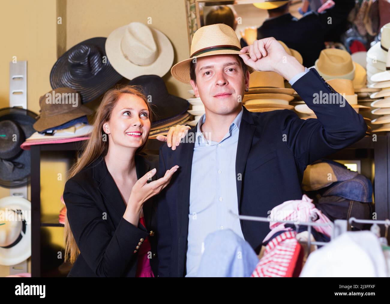 Modern hats hi-res stock photography and images - Alamy