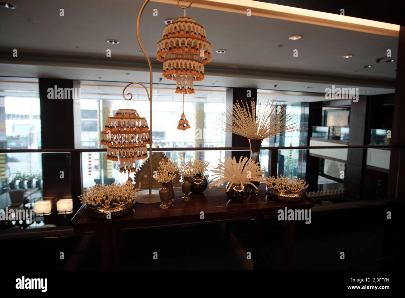 Songkran Decorations JW Marriott Lobby Bangkok Thailand April 2022 ...