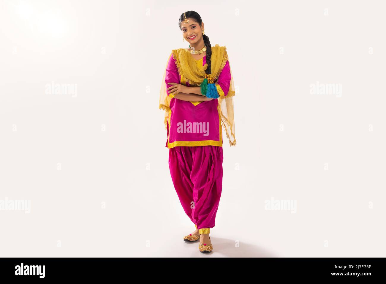 Portrait woman posing in salwar hi-res stock photography and images - Alamy