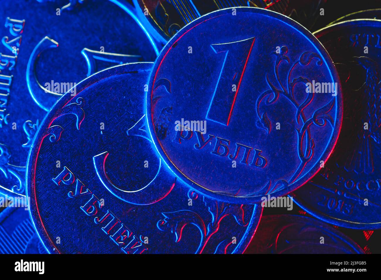 Red russian ruble symbol hi-res stock photography and images - Alamy