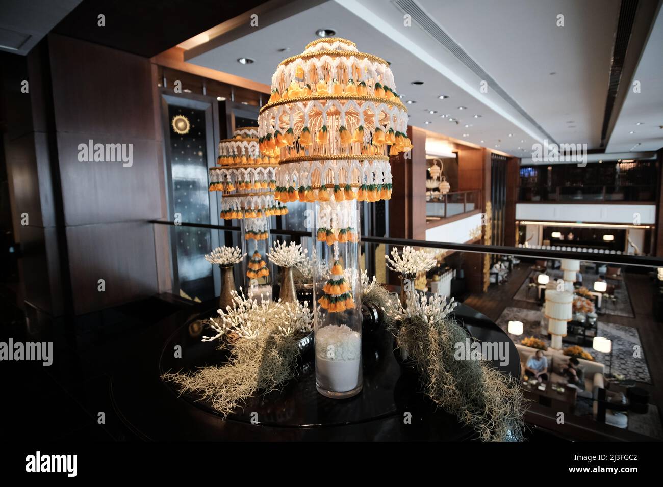 Songkran Decorations JW Marriott Lobby Bangkok Thailand April 2022 ...