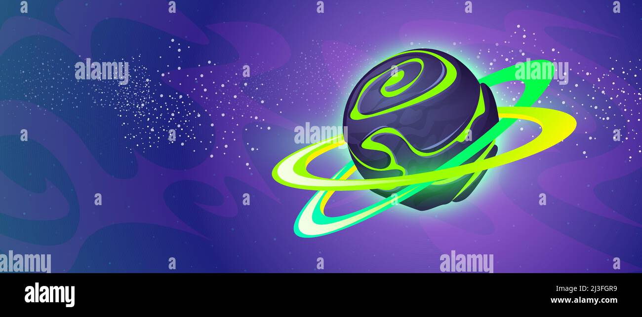 Cartoon Alien Planet